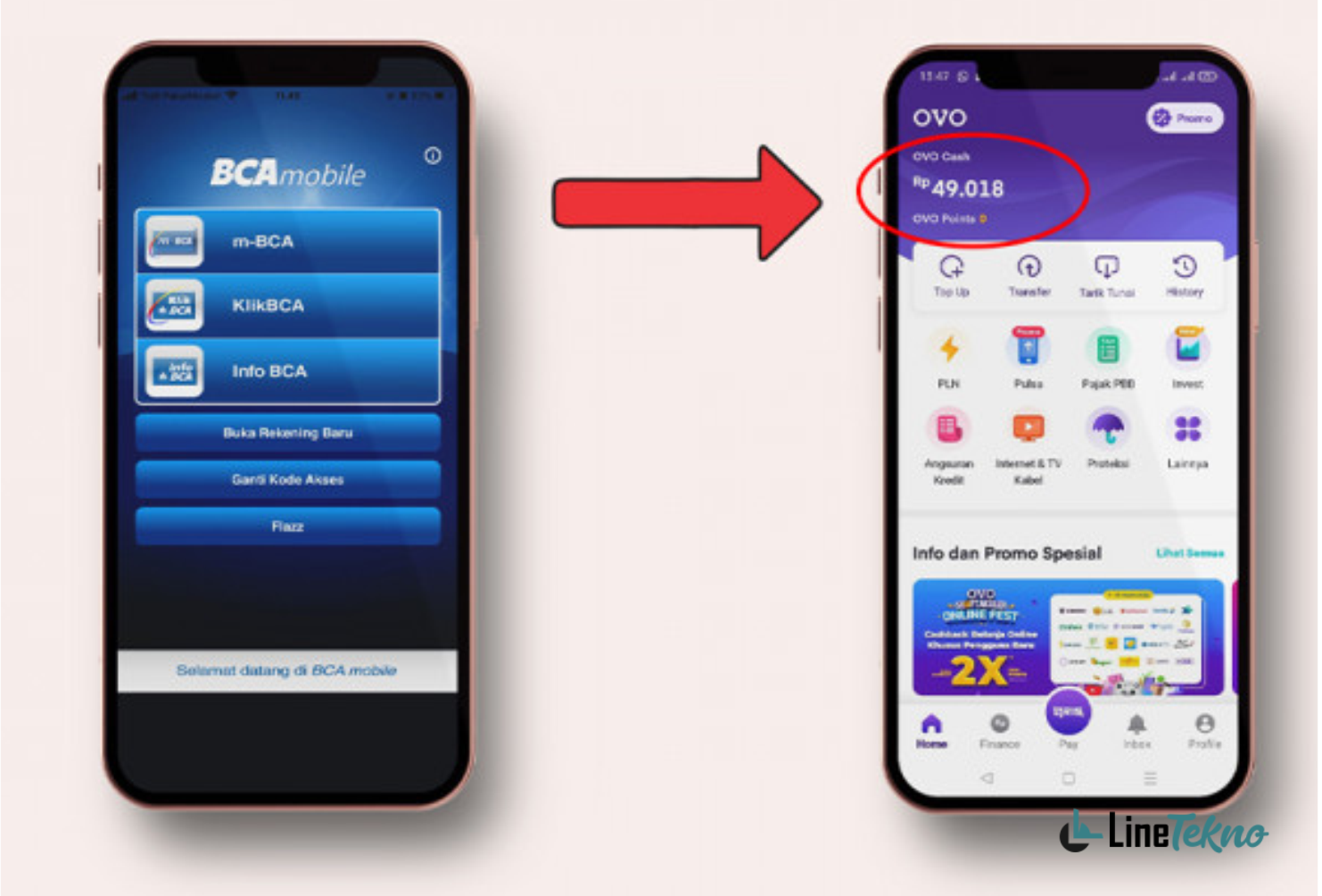 Cara Mengisi Saldo OVO Lewat BCA Mobile Dengan Mudah | LineTekno
